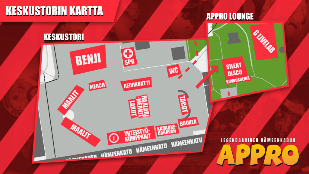 Kartta – Hämeenkadun appro